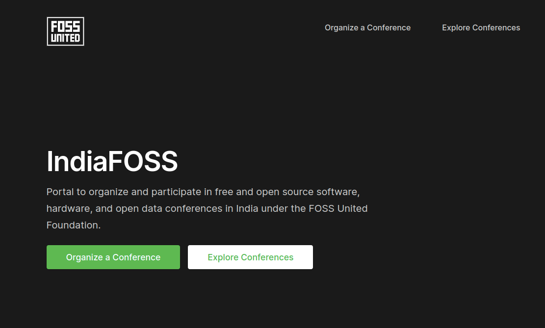 IndiaFOSS - Organize and participate in FOSS conferences in India