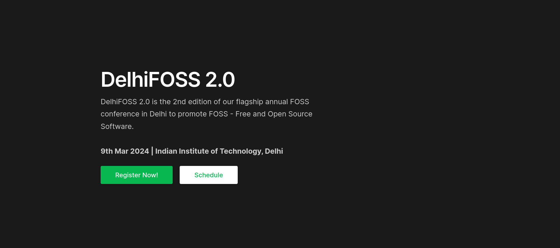 DelhiFOSS 2.0 - DelhiFOSS 2.0 is the 2nd edition of our flagship annual ...